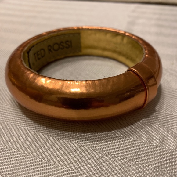 Ted Rossi | Jewelry | Ted Rossi Metallic Copper Patent Leather Bangle ...